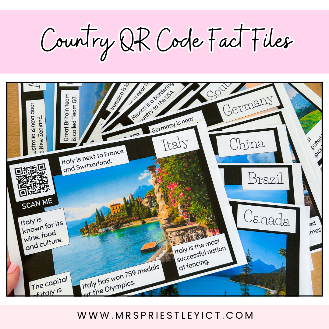 Country QR code fact files – Mrs Priestley ICT