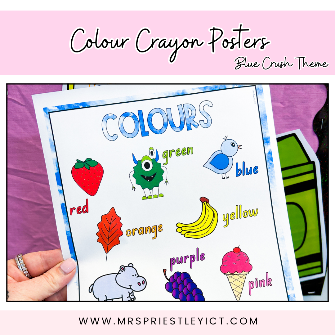 Colours Poster - Blue Crush Theme – Mrs Priestley ICT