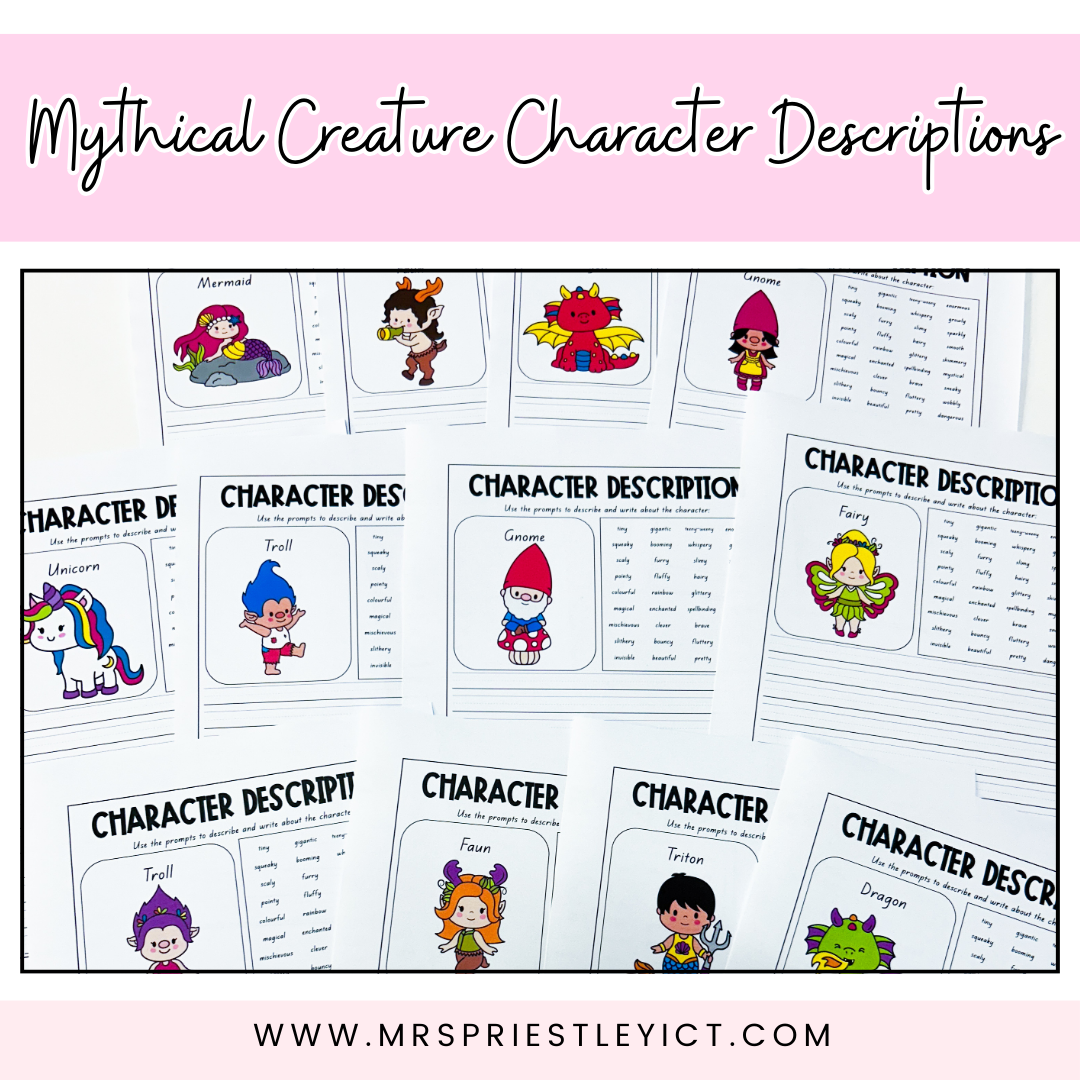 Mythical Creature Character Descriptions – Mrs Priestley ICT