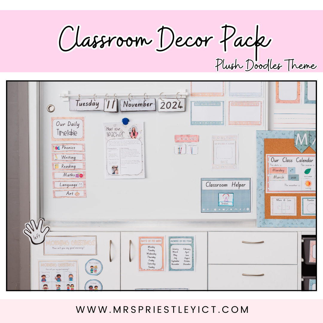 Plush Doodles Classroom Decor Pack – Mrs Priestley ICT