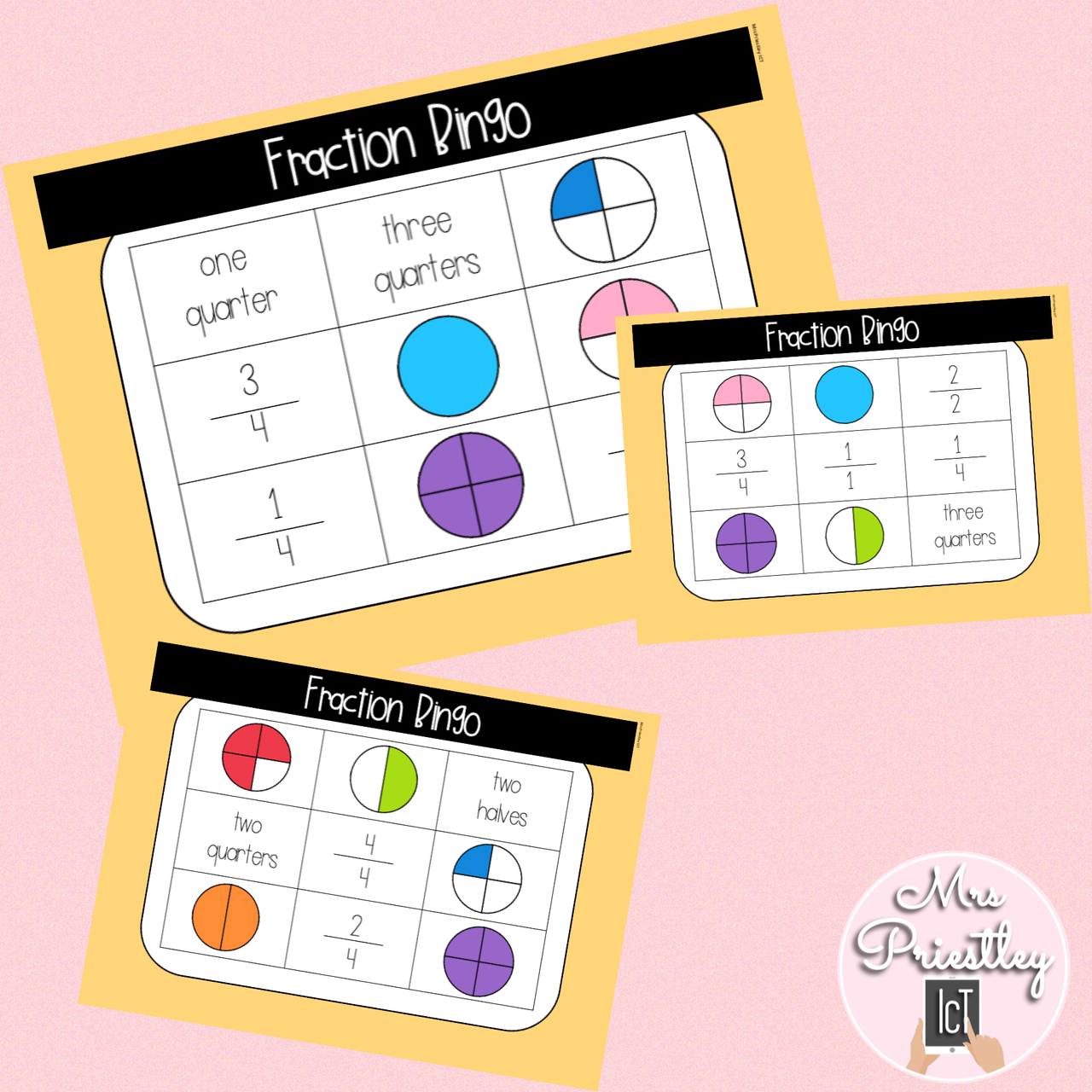 Fraction Bingo (freebie) – Mrs Priestley ICT