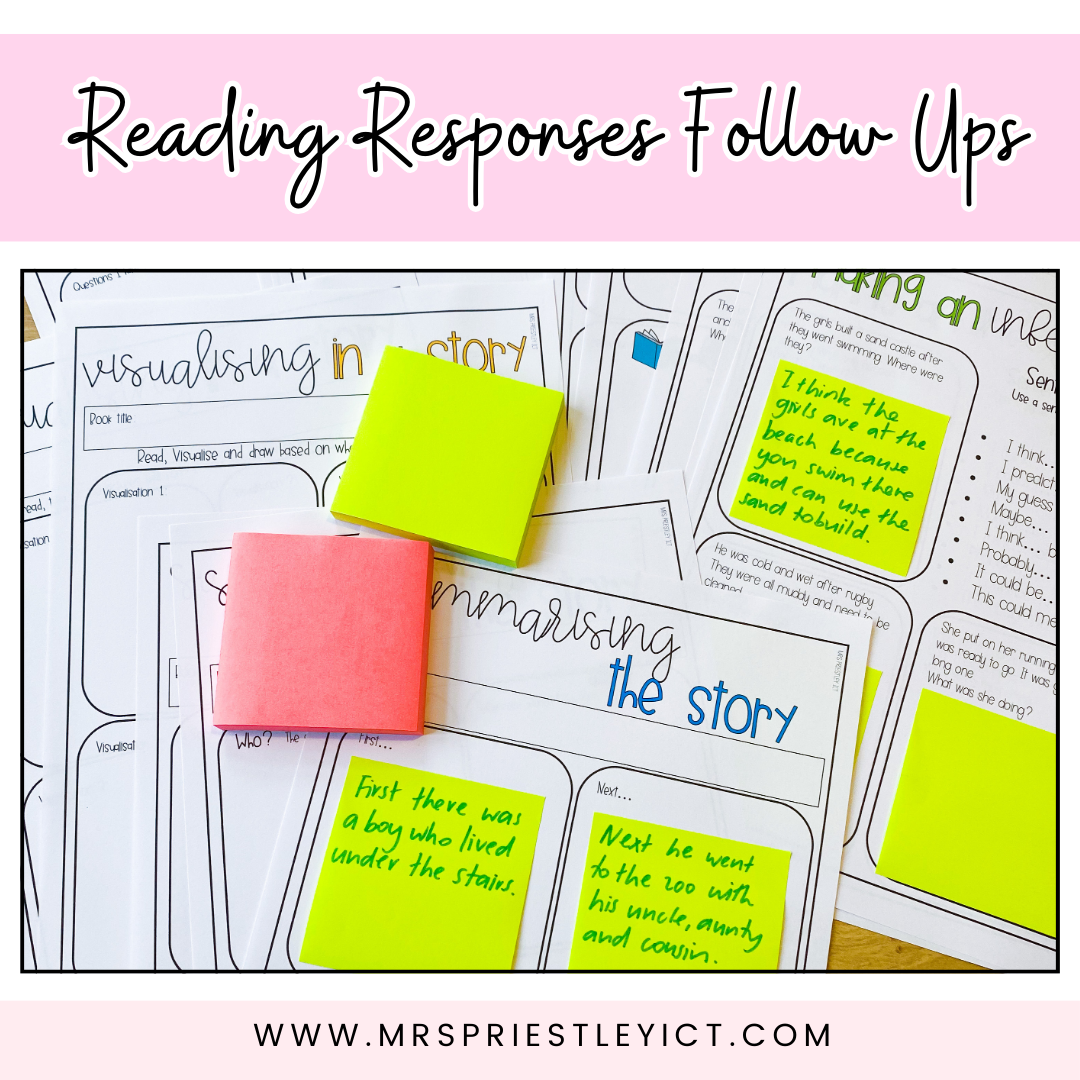 Reading Responses Follow Ups + Post it note templates – Mrs Priestley ICT