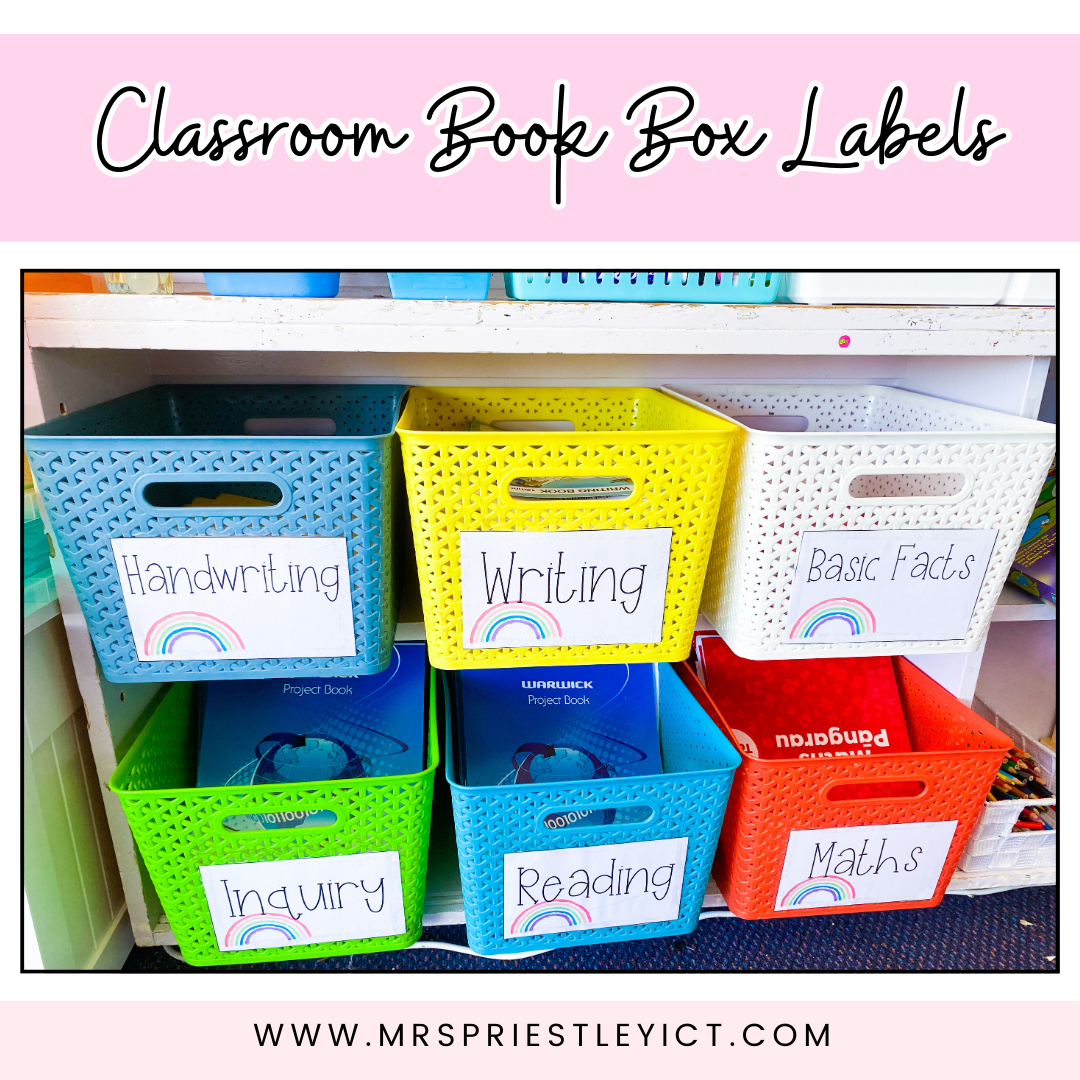 Classroom Book Box Labels – Mrs Priestley ICT
