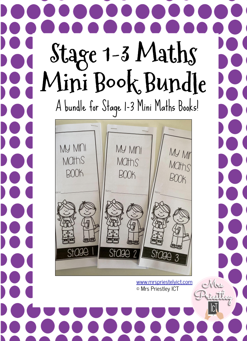 Stage 1-3 Maths Mini Book Bundle – Mrs Priestley ICT