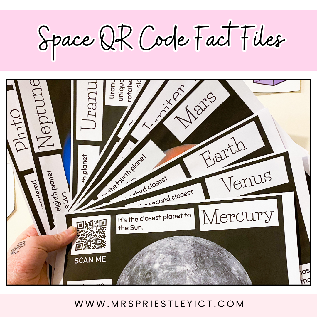 Space QR code fact files – Mrs Priestley ICT