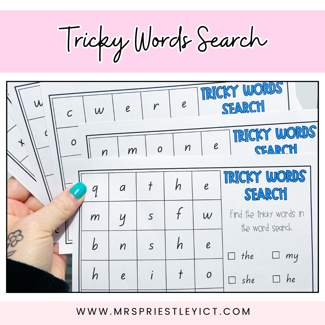 Tricky Words Search – Mrs Priestley ICT